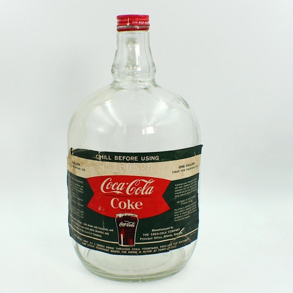 Coca Cola | Accents | Vintage One Gallon Coke Syrup Jar Bottle | Poshmark